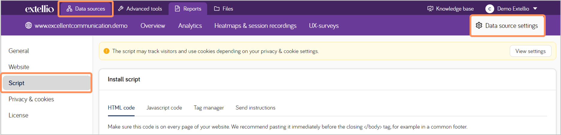 How to implement your script