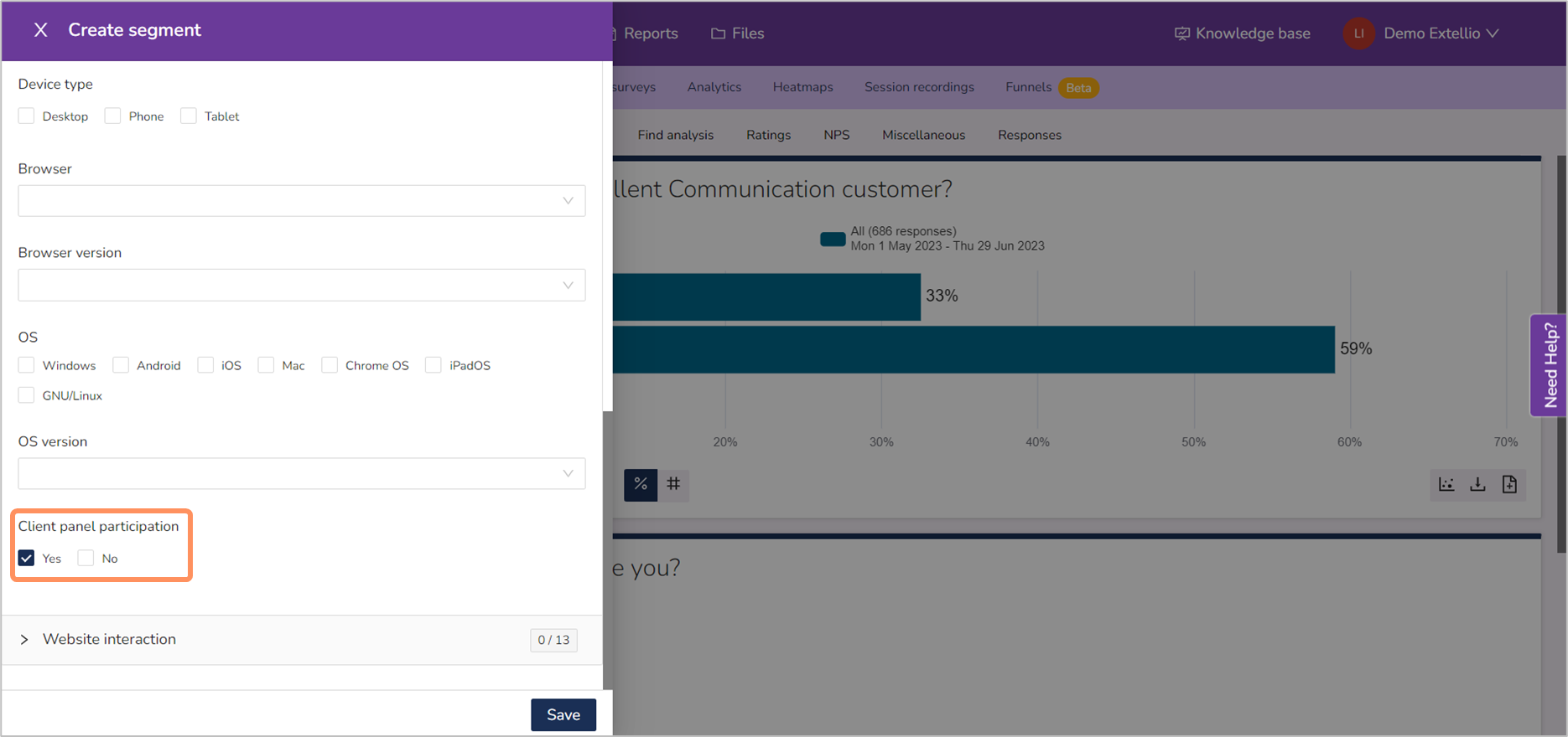 All about the client panel